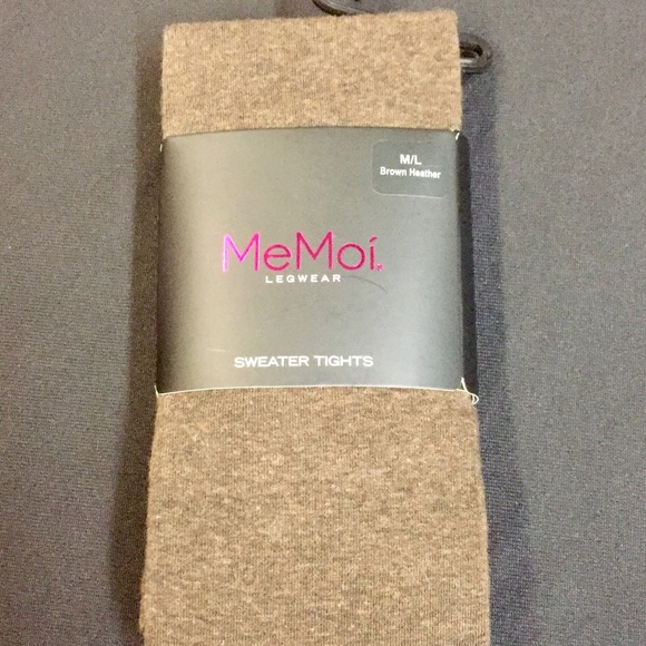 Memoi | Pants & Jumpsuits | Nwt Brown Heather Memoi Leg Wear Sweater ...